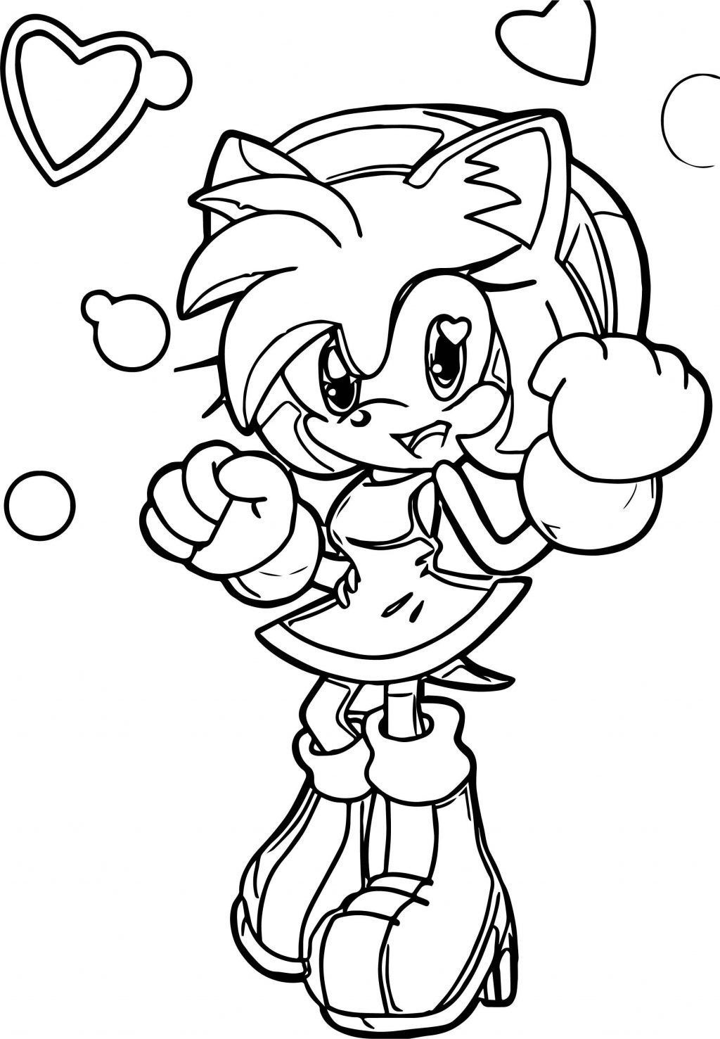 Eimi De Sonic Para Colorear | Sonicparacolorear.com