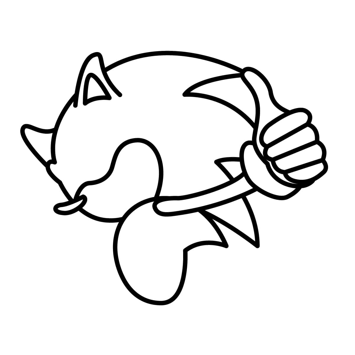 Sonic Logo Para Colorear | Sonicparacolorear.com